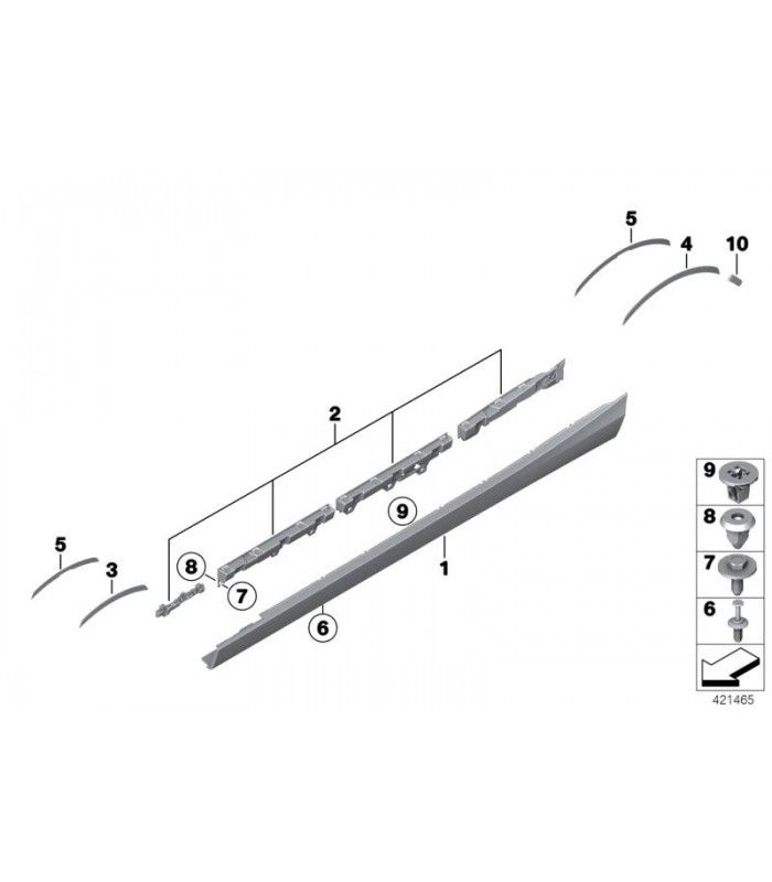 رکاب سمت چپ بی ام و سری 1 سالهای 2010 تا 2015
