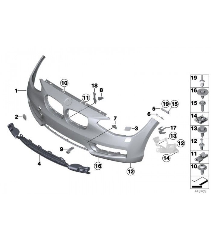سپر جلو بی ام و سری 1 سال های 2010 تا 2015 اورجینال