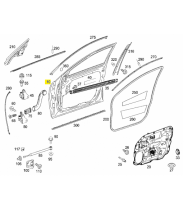 درب جلو سمت راست مرسدس بنز کلاس S