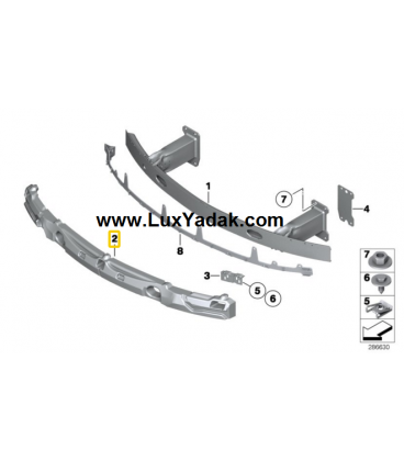 فوم ضربه گیر سپر بی ام و Z4 سال های 2008 تا 2016 اورجینال