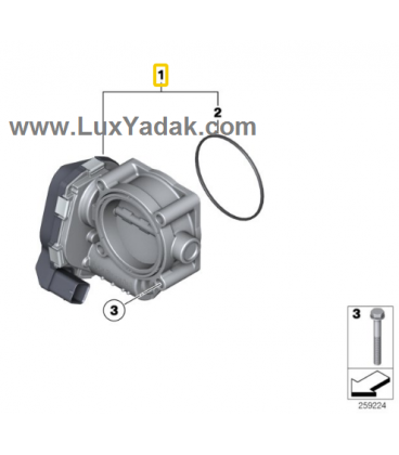 دریچه گاز بی ام و سری 5 سال های 2008 تا 2016 اورجینال