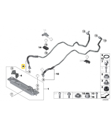 لوله خنک کننده ورودی بی ام و X6 سال های 2010 تا 2014 اورجینال