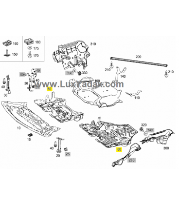 سینی زیر موتور مرسدس بنز کلاس C سال های 2008 تا 2014 تایوان