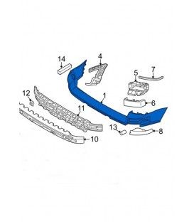 طبق پایین ولوو XC90 سمت چپ سال های 2015 تا 2017 اورجینال