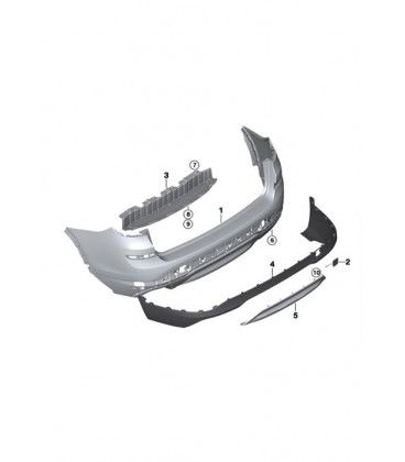 لیپ زیر سپر عقب بی ام و X3 سالهای 2009 تا 2017 اورجینال