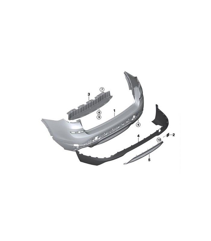 لیپ زیر سپر عقب بی ام و X3 سالهای 2009 تا 2017 اورجینال